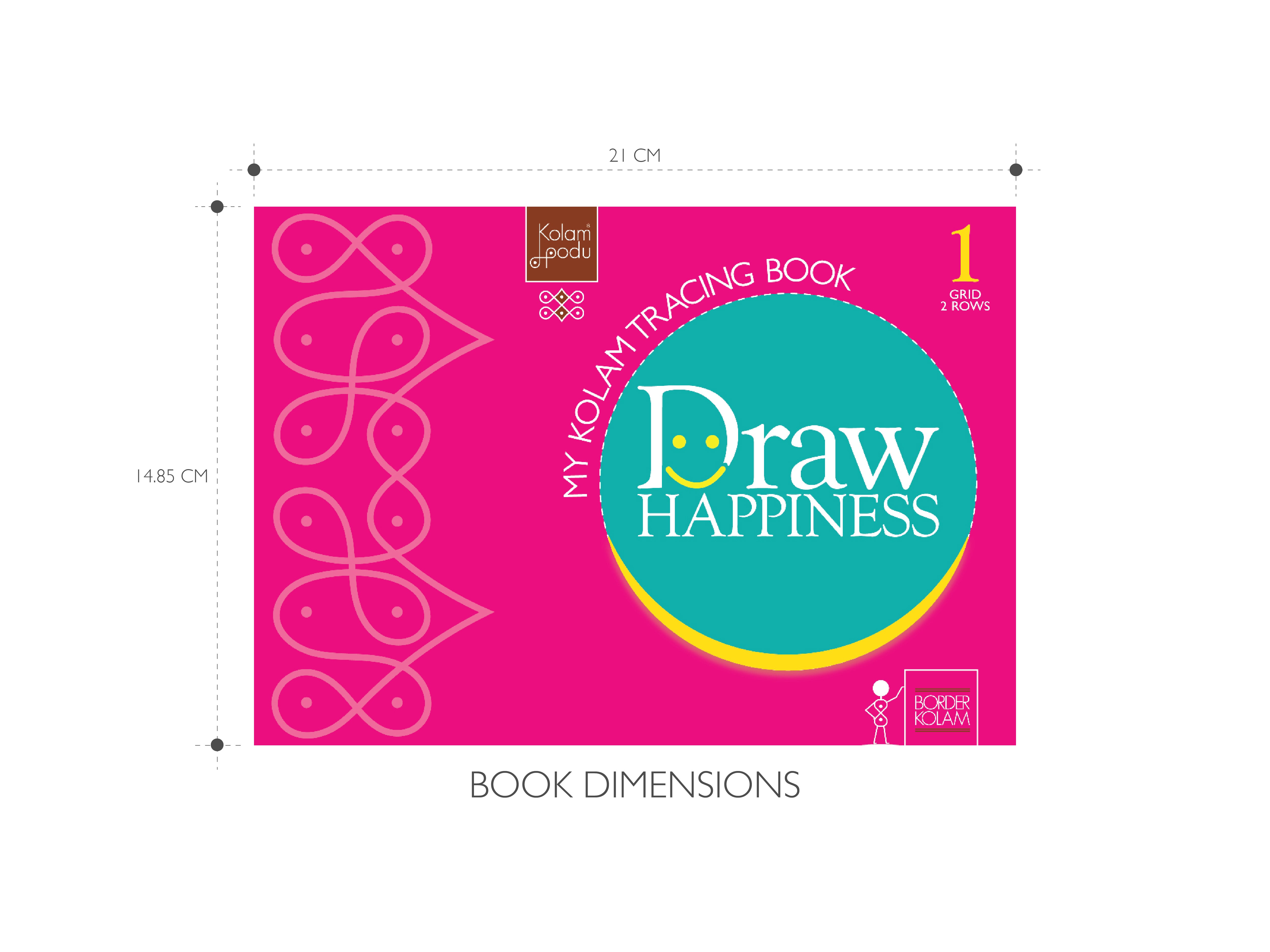 Grid 2 Rows || Border Kolams || My Kolam Tracing Book – KOLAM PODU