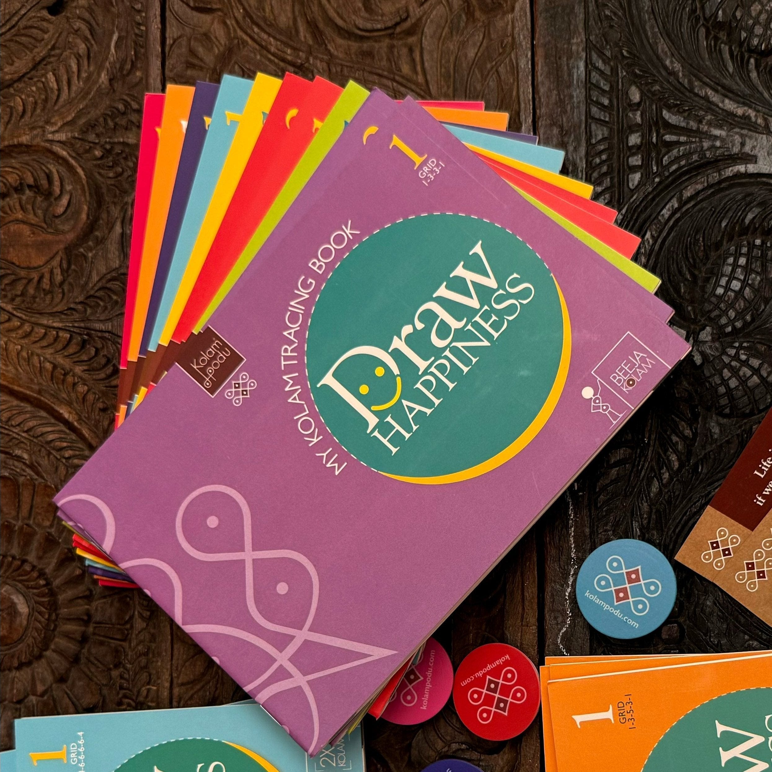 Kolam Books Collection - Full Kit || My Kolam Tracing Book – KOLAM PODU